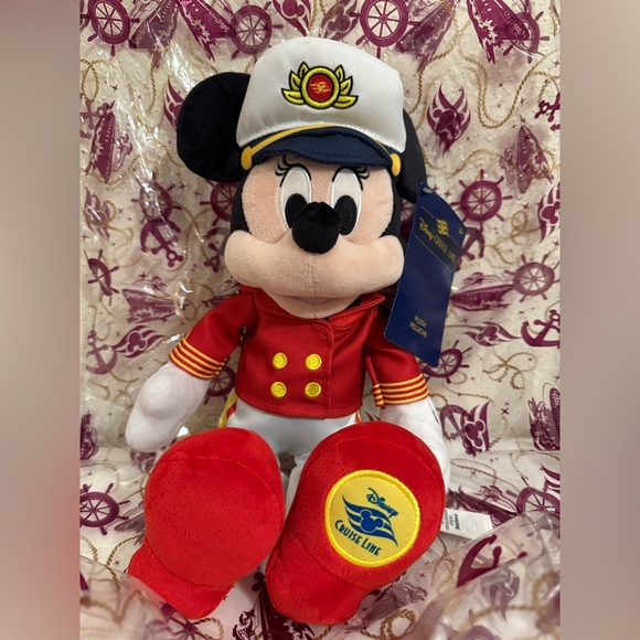 Disney | Toys | Disney Cruise Line Captain Minnie Mouse Plush Nwt ...